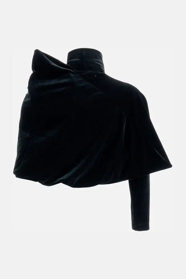 Junya Watanabe Asymmetric High Neck Top