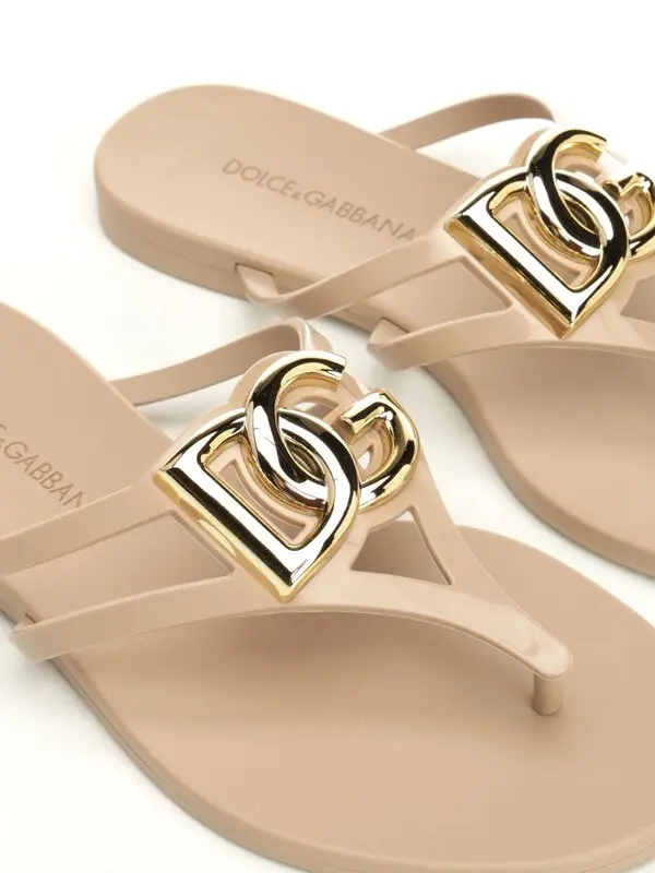 Dolce & Gabbana Logo Rubber Flip-flops