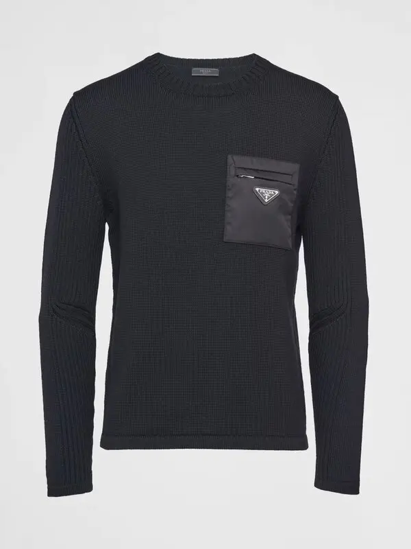 Prada Long Sleeve Solid Pullover