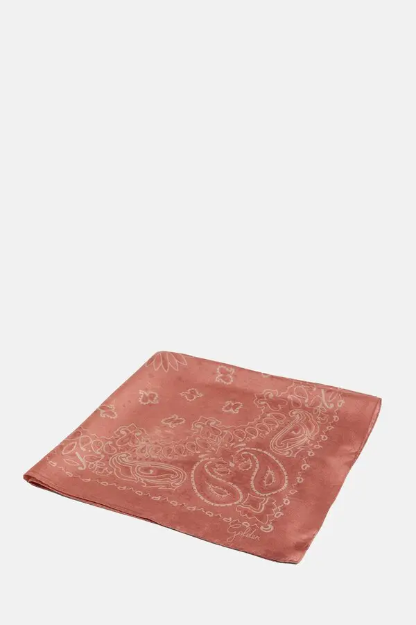 GOLDEN GOOSE Foulard Paisley Print Silk - Multicolor