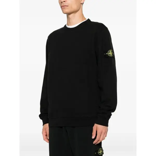 Stone Island Organic Cotton Logo Patch Sweatshirt