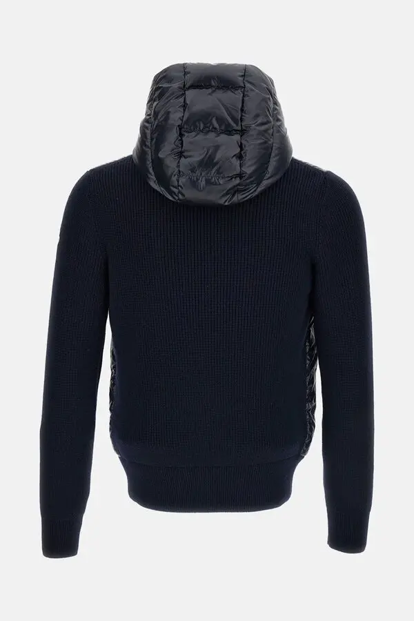 Moncler Padded Hood Cardigan Jacket