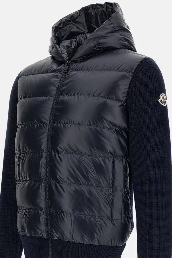 Moncler Padded Hood Cardigan Jacket