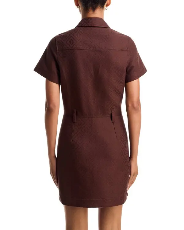 Casablanca Cotton Monogram Canvas Dress