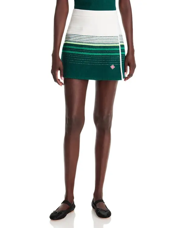 Casablanca Cotton Printed Mini Skirt