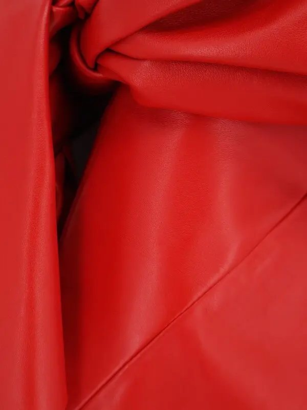 Givenchy Leather Bustier Dress With Bow Detail