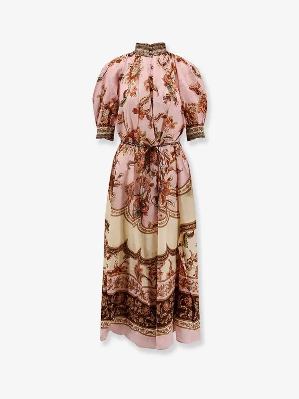 Zimmermann Aster Billow Silk Long Dress