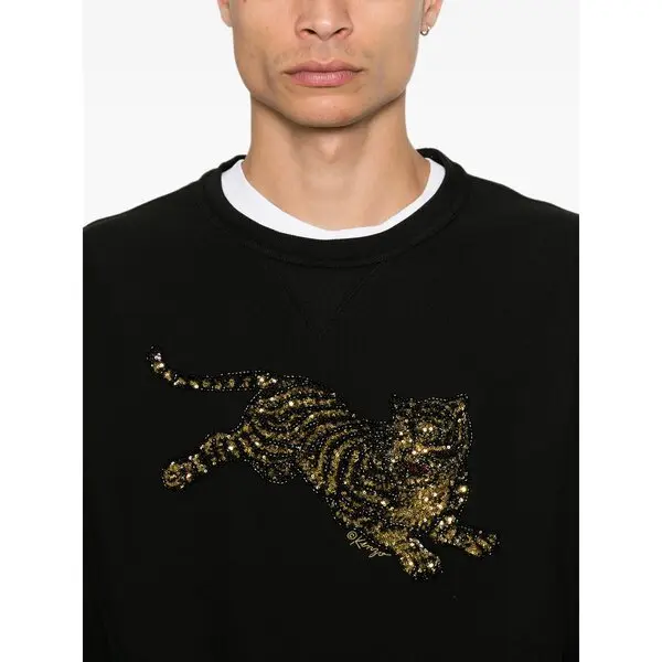 Kenzo Sequin-embellished Tiger Motif Sweatshirt