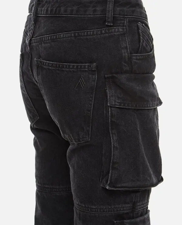 Attico Essie Denim Cargo Pants