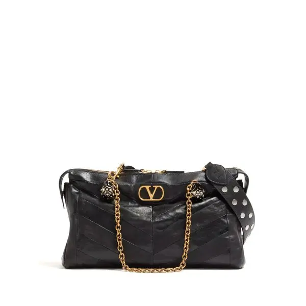 Valentino Garavani Panthea Leather Shoulder Bag