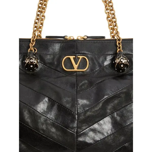Valentino Garavani Panthea Leather Shoulder Bag