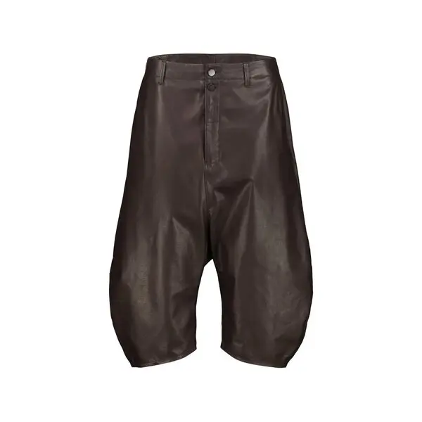 LEMAIRE Cropped Trousers - Brown