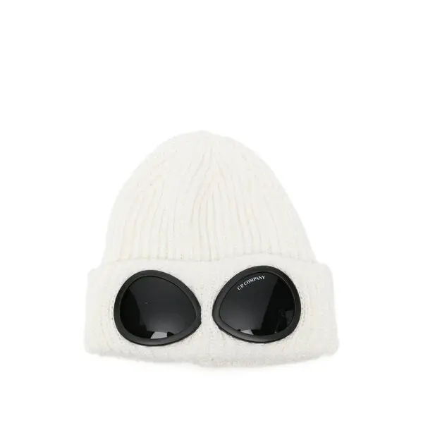 C.P. COMPANY Ribbed Knit Beanie With Goggle Detail