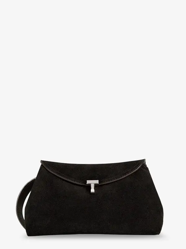 TOTEME T-lock Suede Handbag