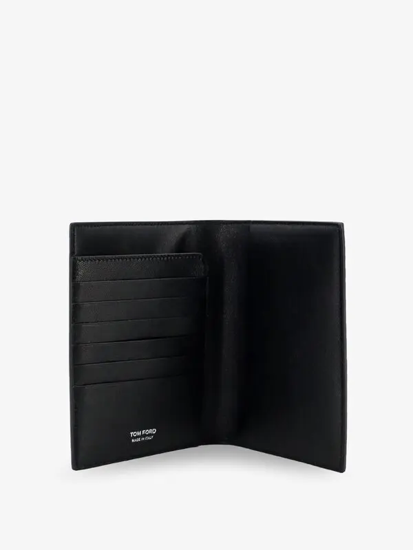 TOM FORD Leather Wallet With Crocodile Print