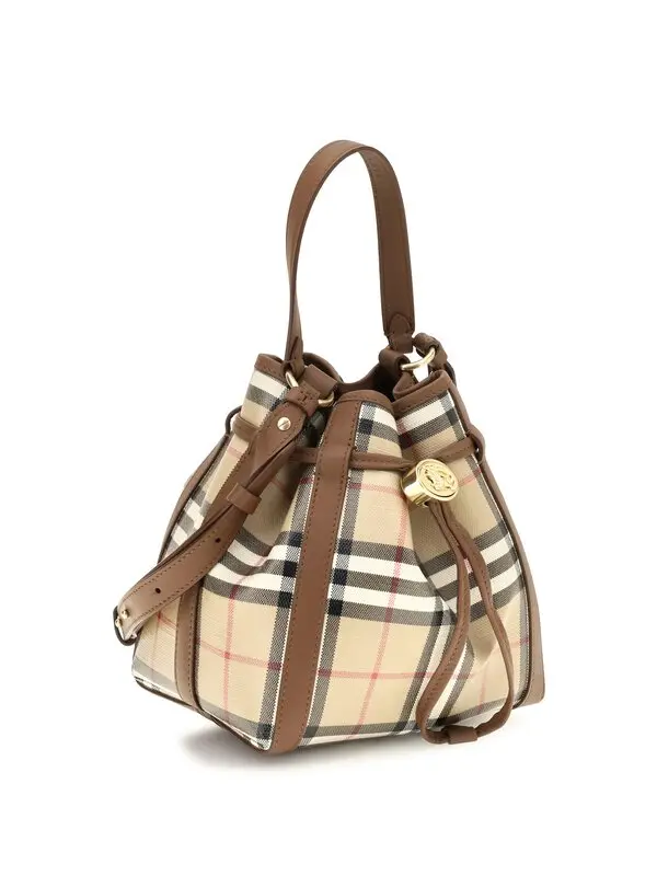 Burberry Mini Check Bucket Bag