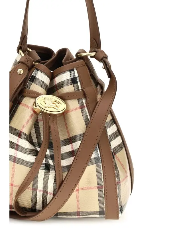 Burberry Mini Check Bucket Bag