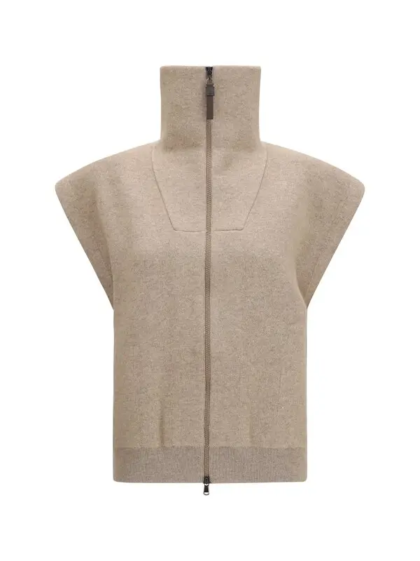 Brunello Cucinelli High-neck Zip Cardigan