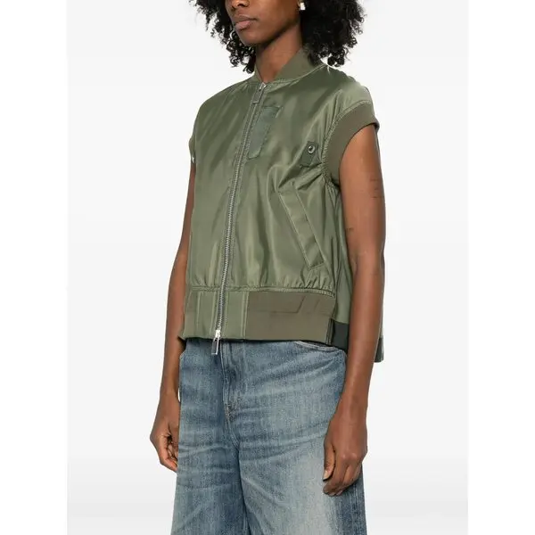 Sacai Zip Fastening Waistcoat
