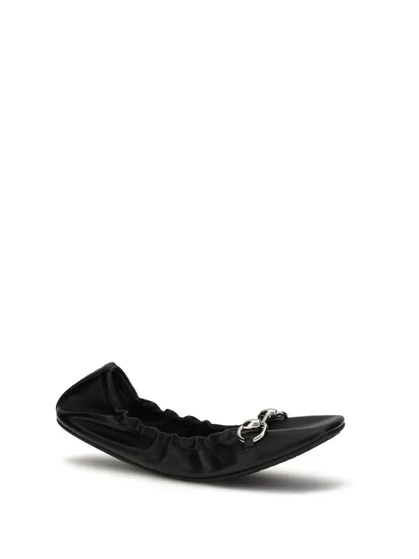 Gucci Leather Prima Ballerinas