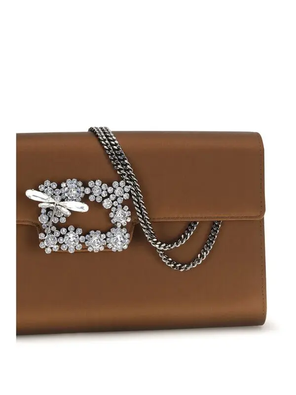 ROGER VIVIER Efflorescence Satin Clutch