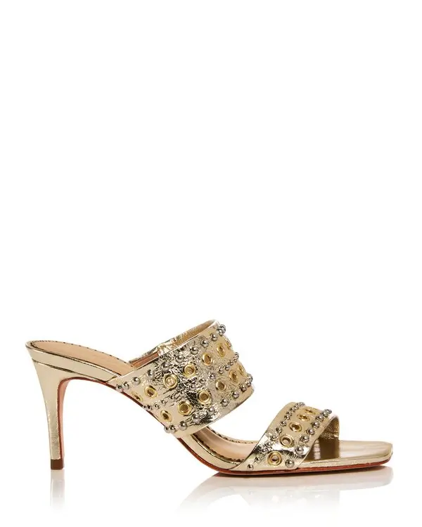 Cinq À Sept Sutton Embellished Metallic Leather Sandals