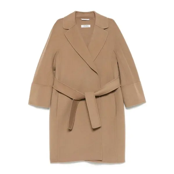 Max Mara Virgin Wool Belted Overcoat