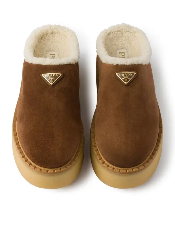 Prada Suede Mules