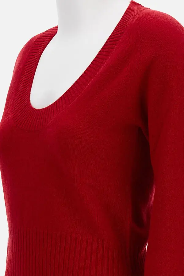 Simone Rocha Cashmere Teardrop Neckline Sweater