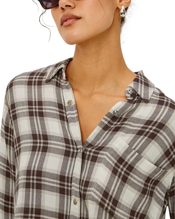 Rails Malin Snap Front Shirt - Birch Hickery