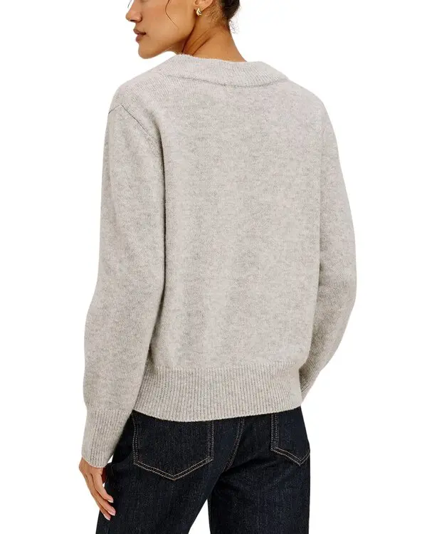 Rails Lidya Cotton, Wool And Cashmere V-neck Sweater