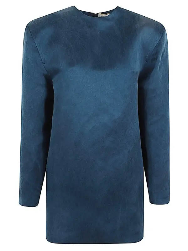 Saint Laurent Satin Silk Dress