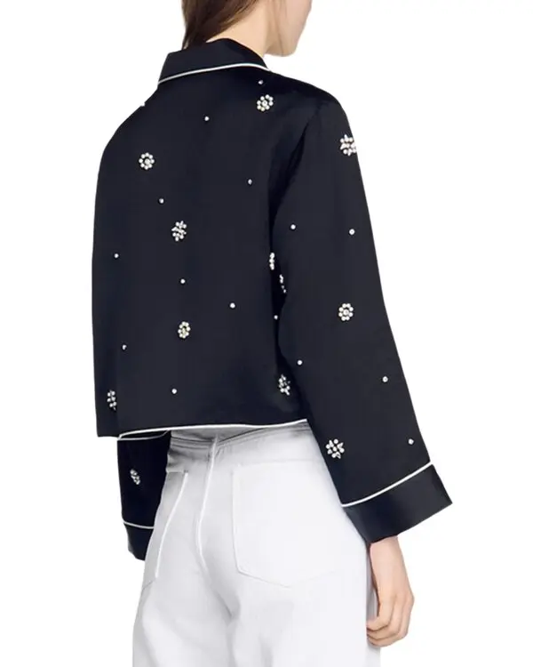 Sandro Nerissea Embellished Shirt