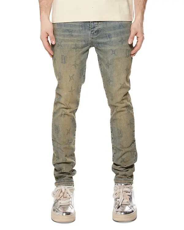 PURPLE BRAND Gothic Wire Skinny Fit Cotton Blend Jeans - Medium Indigo