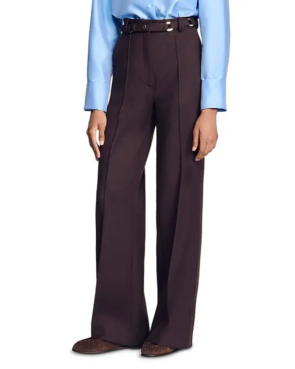 Sandro Adam Tailored Belted Pants