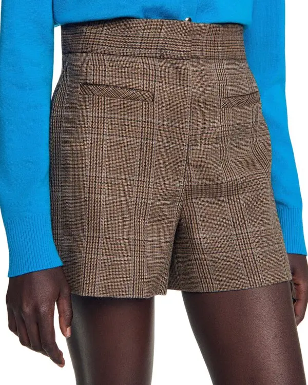 Sandro Finn Wool Shorts