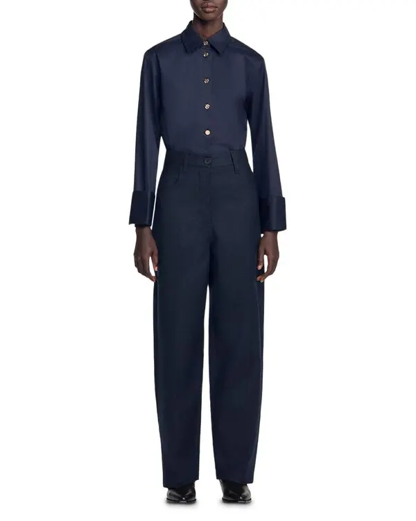 Sandro Spirit Barrel Leg Pants
