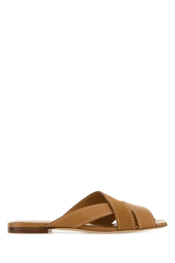 TOD'S Suede And Leather Slippers