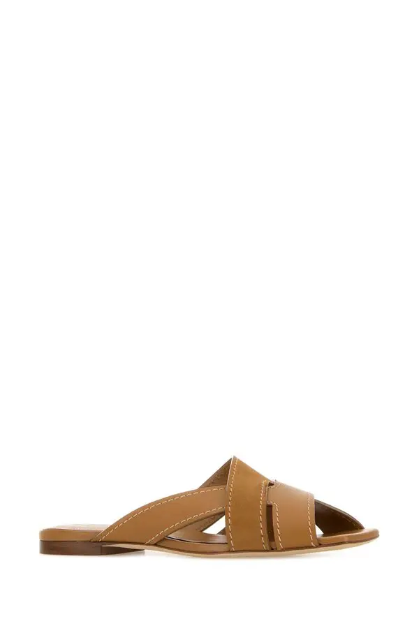 TOD'S Suede And Leather Slippers