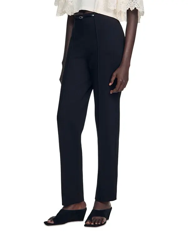 Sandro Sawye Straight Leg Trousers