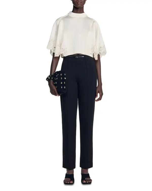 Sandro Sawye Straight Leg Trousers