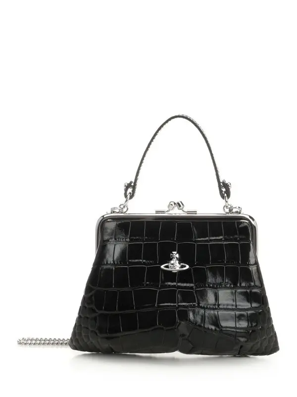 VIVIENNE WESTWOOD Crocodile-print Leather Granny Frame Purse