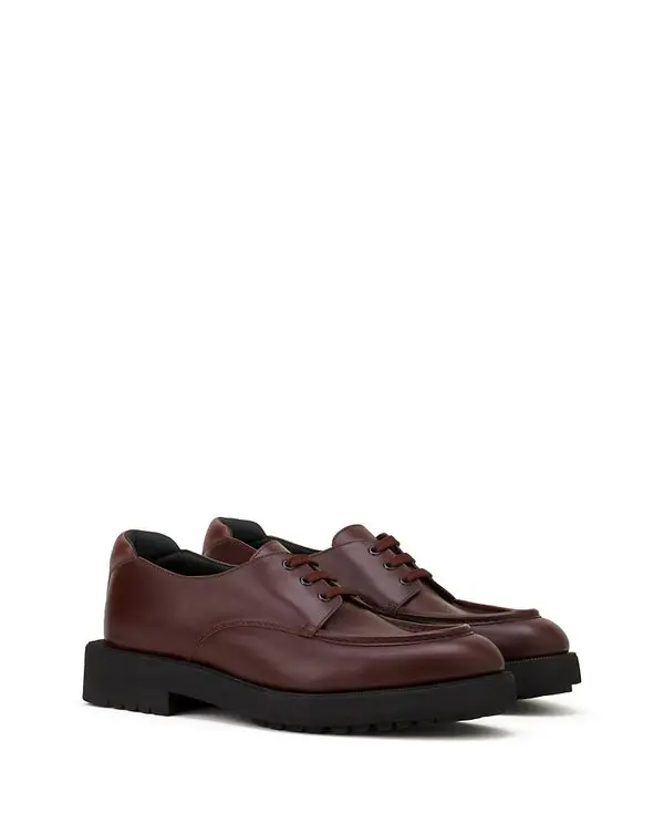 LANVIN Soft Leather Derby Shoes - Brown