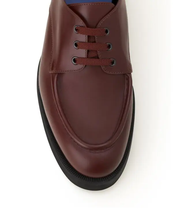 LANVIN Soft Leather Derby Shoes - Brown