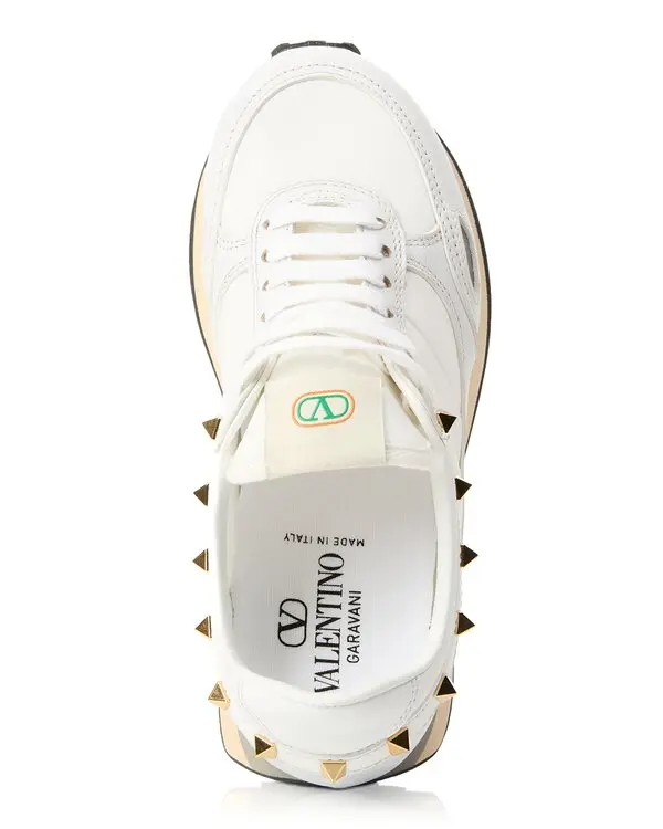 Valentino Garavani Stud Up Embellished Sneakers