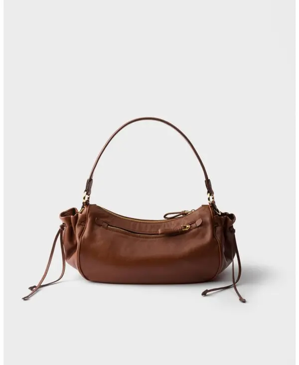 Prada Desiree Small Leather Hobo Bag