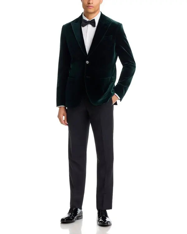 Etro Regular Fit Velvet Peak Lapel Jacket