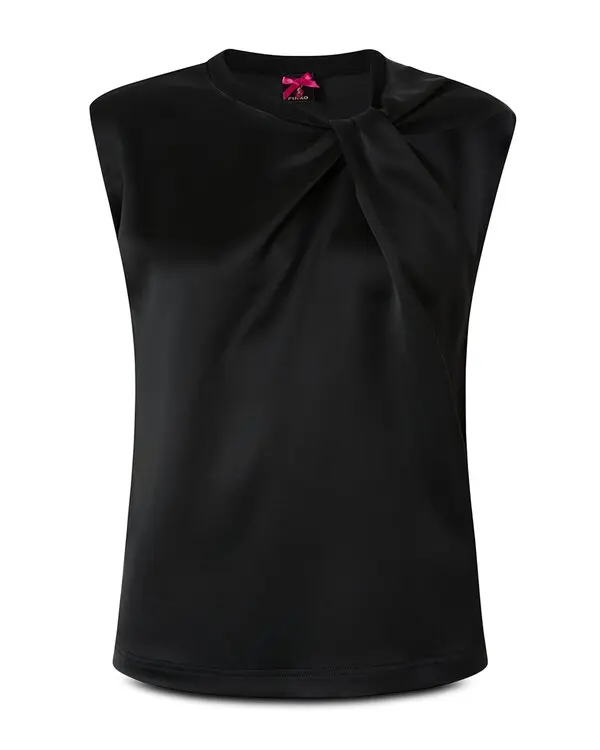 Pinko Smart Satin Asymmetric Blouse - Black