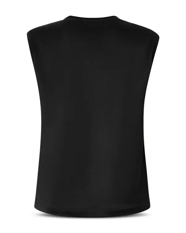 Pinko Smart Satin Asymmetric Blouse - Black