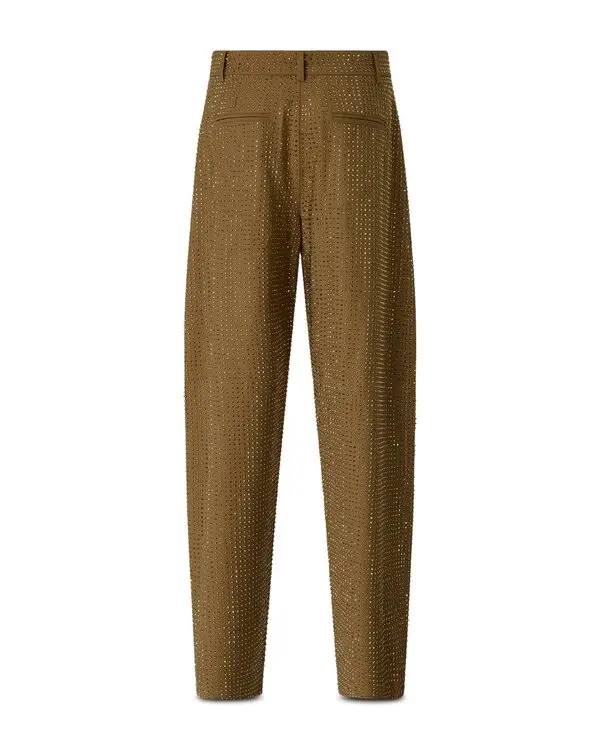 Pinko Solopaca Embellished Wide Leg Trousers